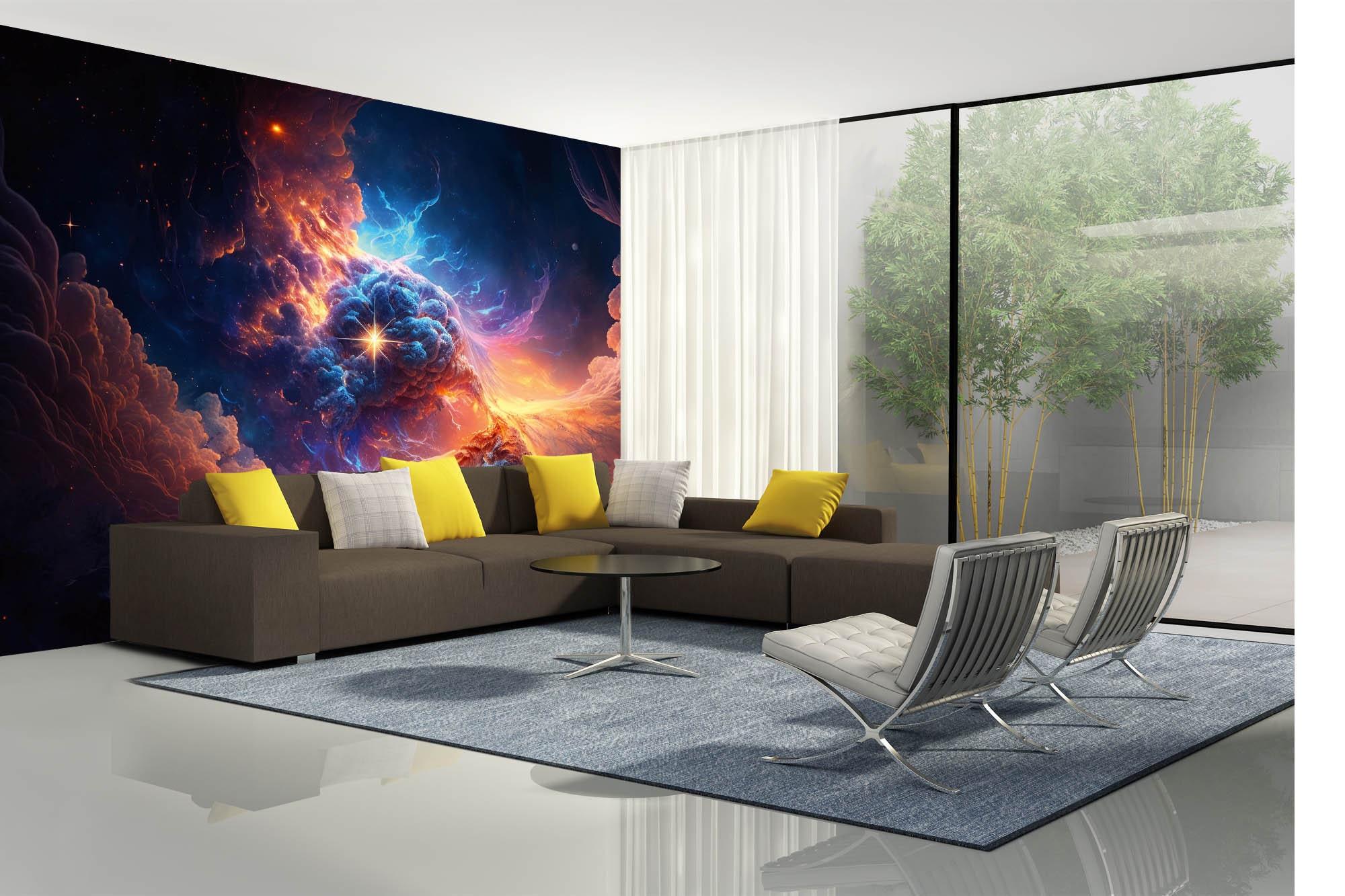 Wall Mural Artificial Intelligence - Space and Stars | Mural ...