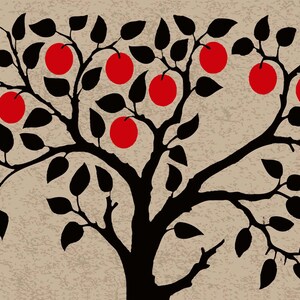 Wall Mural - Apple Tree | Mysterious | Living Room | Bedroom - Etsy