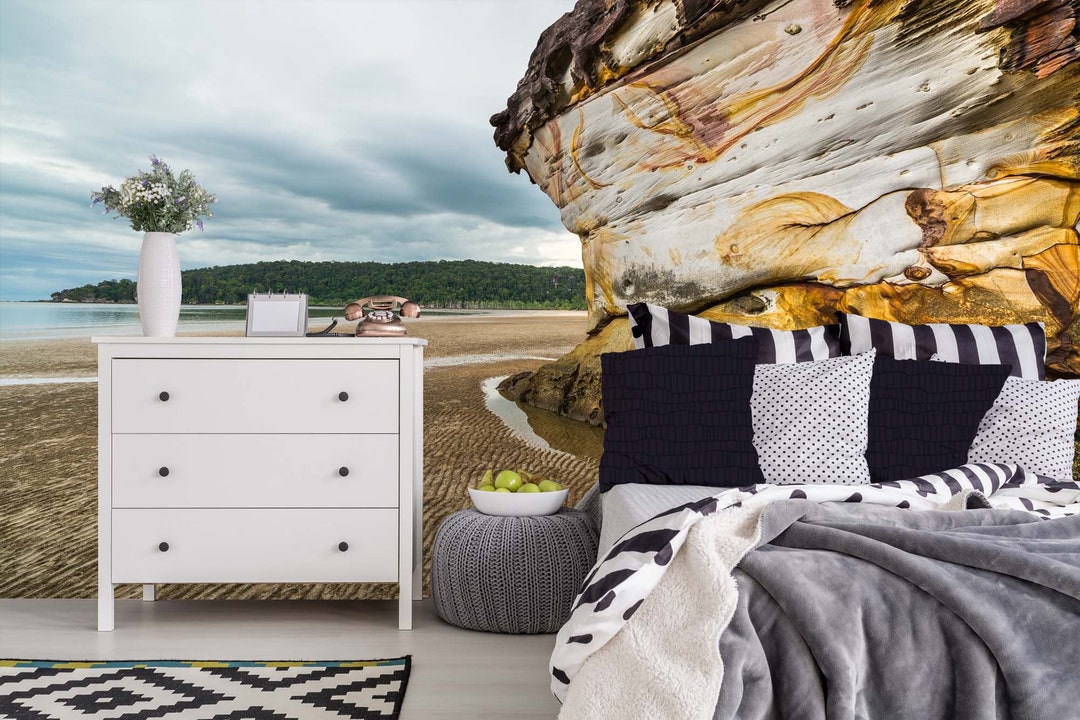 Wall Mural - Sandstone Cliff | Mural | Wallpaper | Decoration | Non ...