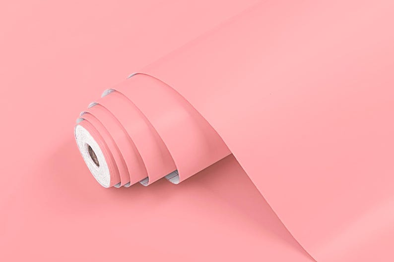 Solid Colored Adhesive Foils MATT LIGHT PINK | 45cm X 1m | Furniture ...