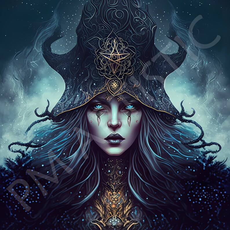 Magic Mystical Fanatasy Witch Printable Wall Art Instant Download Print ...