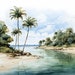 Palm Beach Watercolor Clip Art Bundle 20 High-quality PNG Files Instant ...
