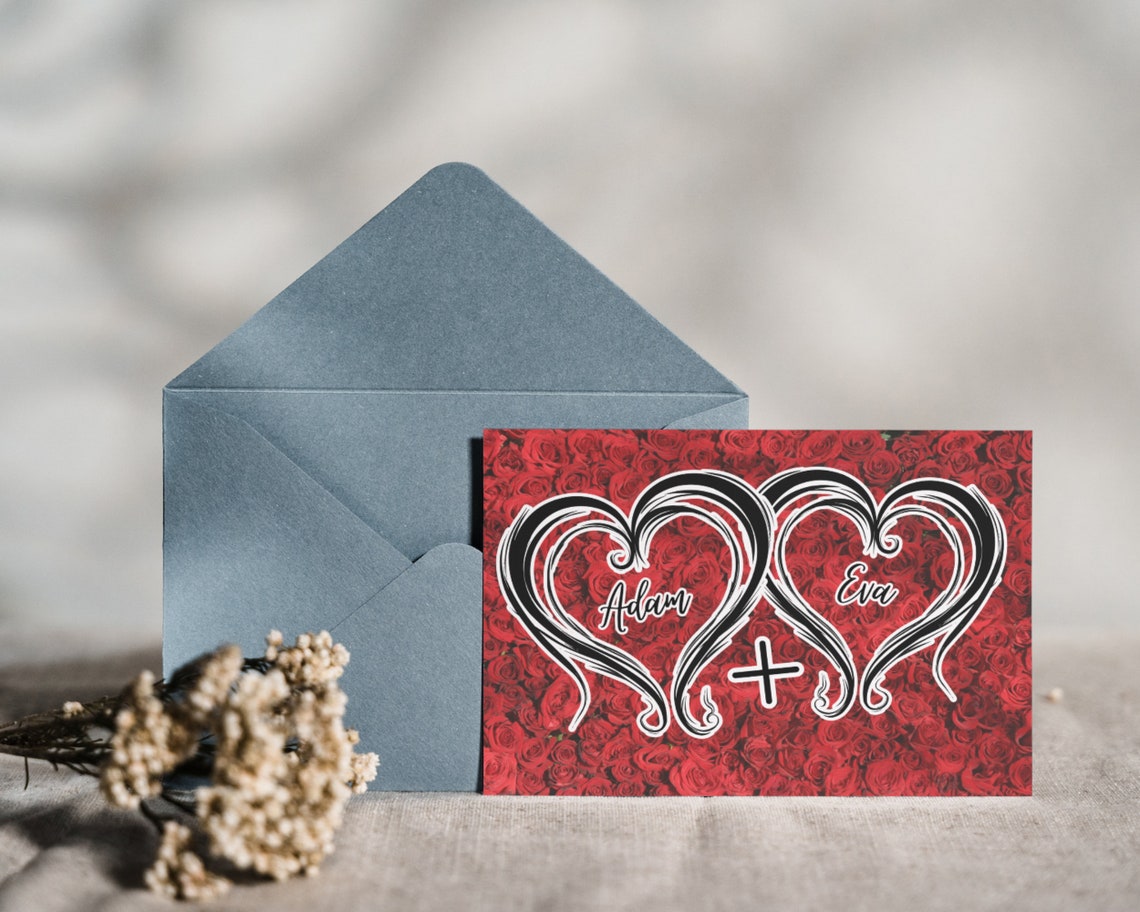 Customizable Gift Valentines Day Card Digital Art Valentines Day Card ...