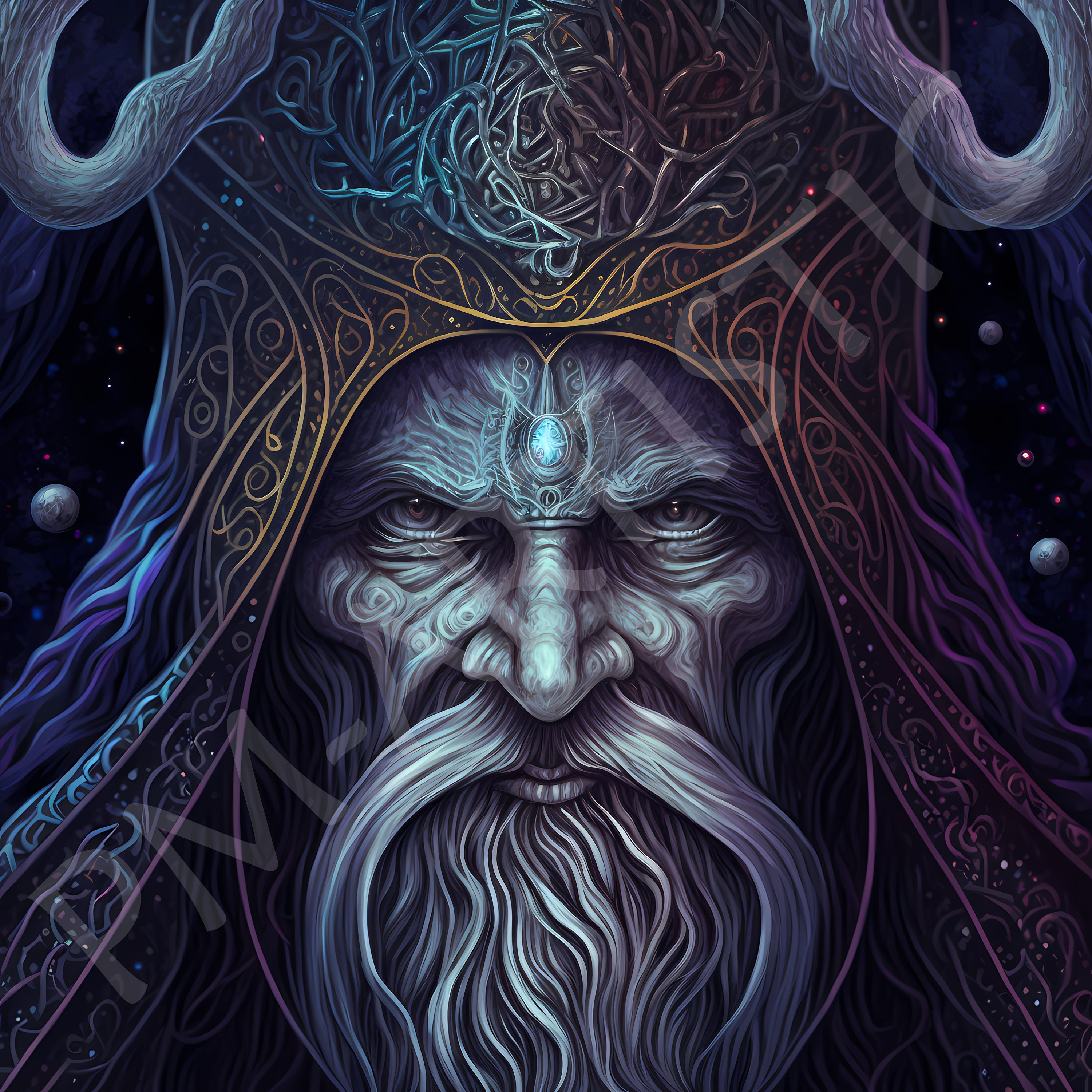 Mystic Magician Printable Wall Art Instant Download Print at Home ...