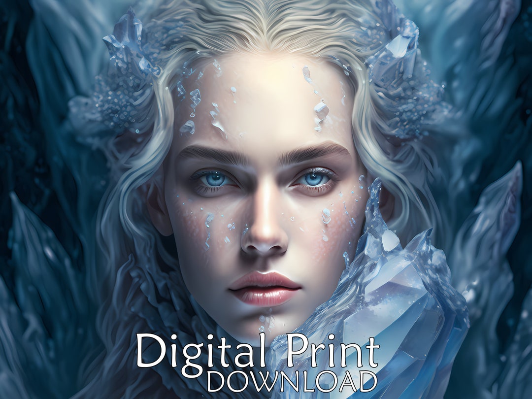 Winter Ice Queen Printable Wall Art Instant Download Print at Home ...