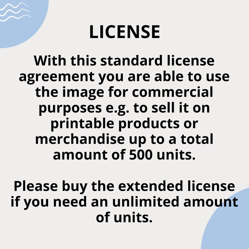 Standard License Agreement for Commercial Use - Etsy