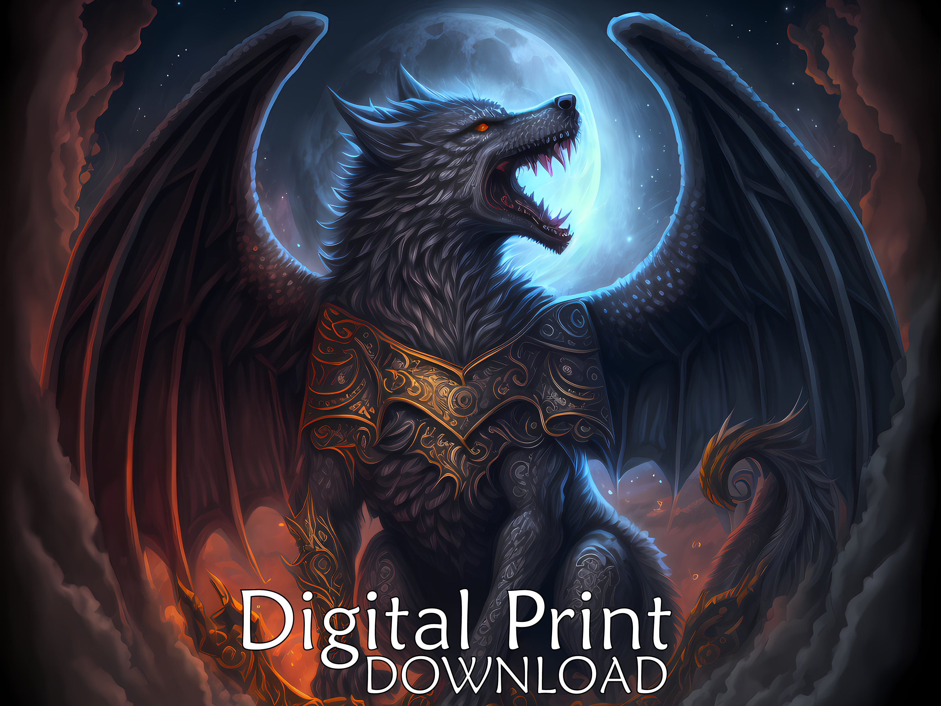 Winged Demon Werewolf