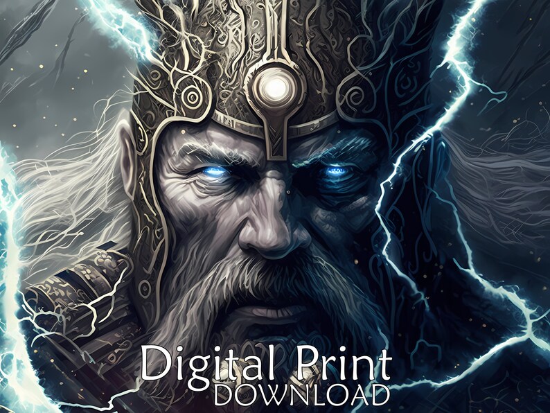 Thor the Thunderer Printable Wall Art Instant Download Print at Home ...