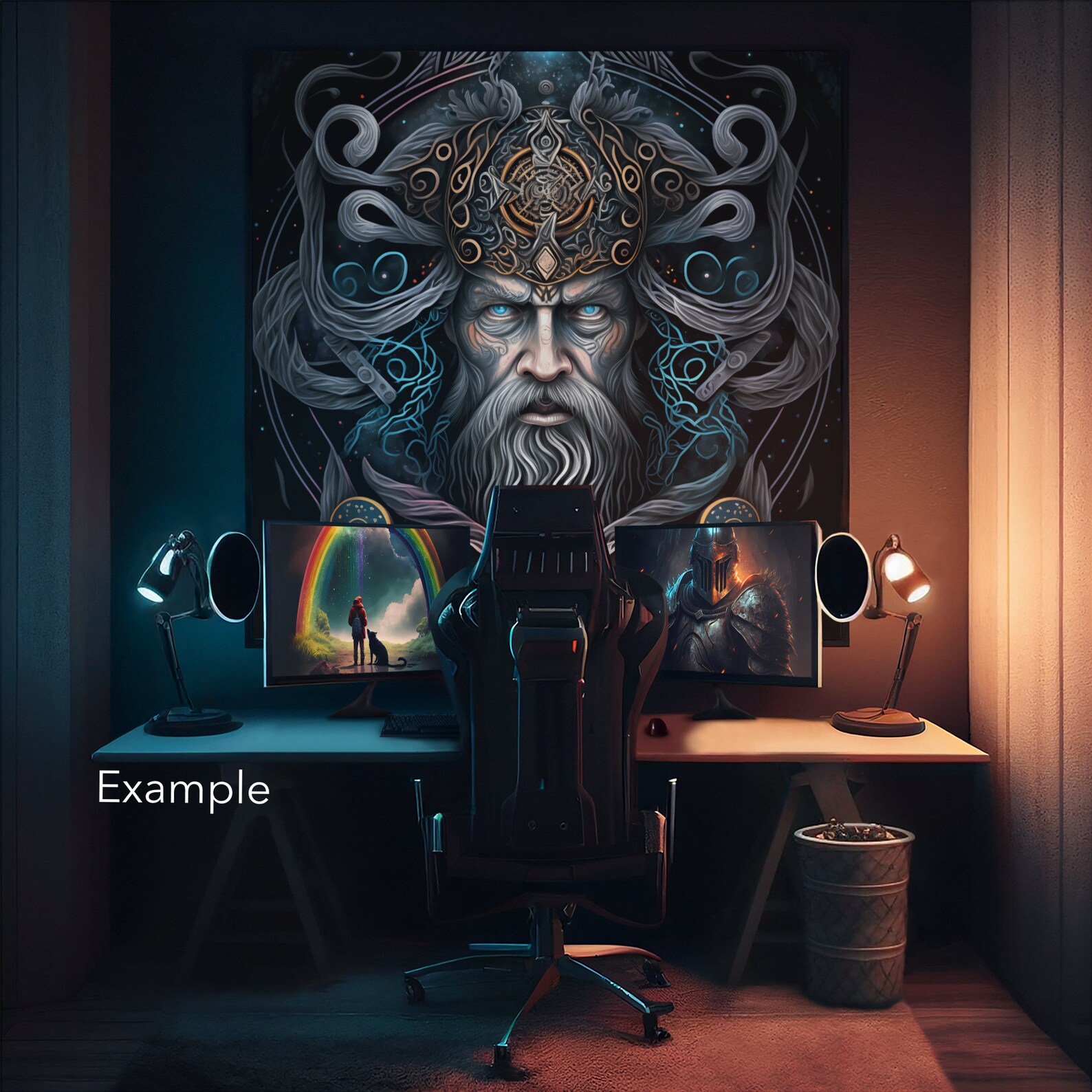 Magic Fantasy Odin Printable Wall Art Instant Download Print at Home ...