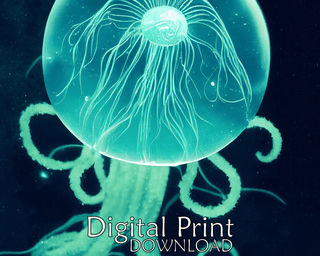 Space Jelly Printable Wall Art Decor Digital Download Space Jelly Print ...