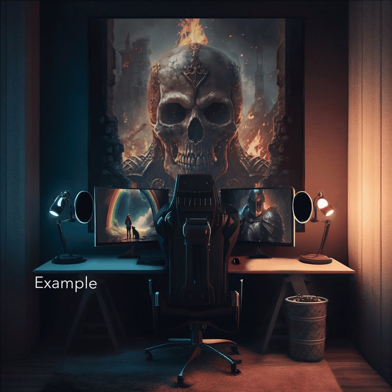 Skull Knight Breakthrough Printable Wall Art Instant Download Print at ...