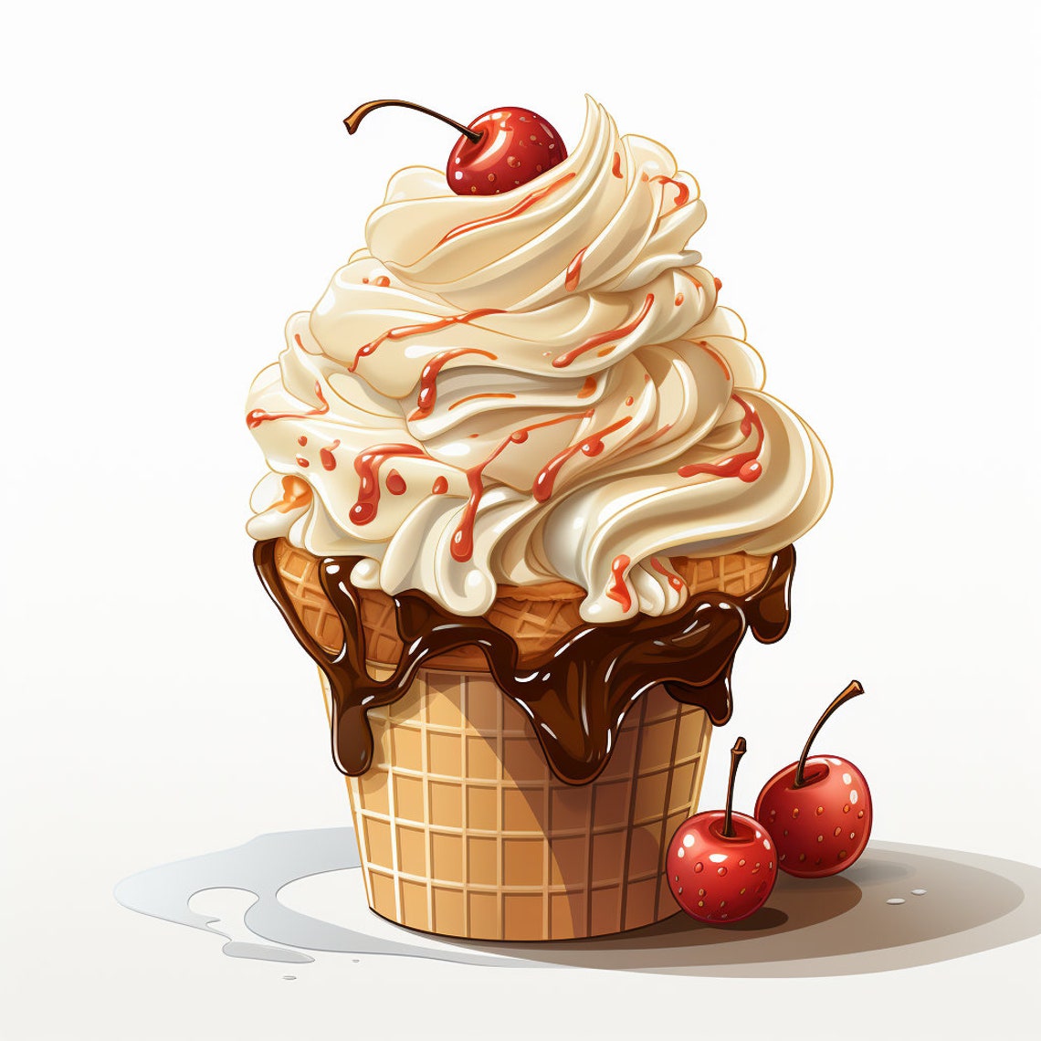 Ice Cream Popsicle Watercolor Clip Art Bundle 20 High-quality PNG Files ...