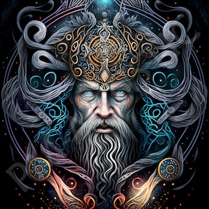 Magic Fantasy Odin Printable Wall Art Instant Download Print at Home ...