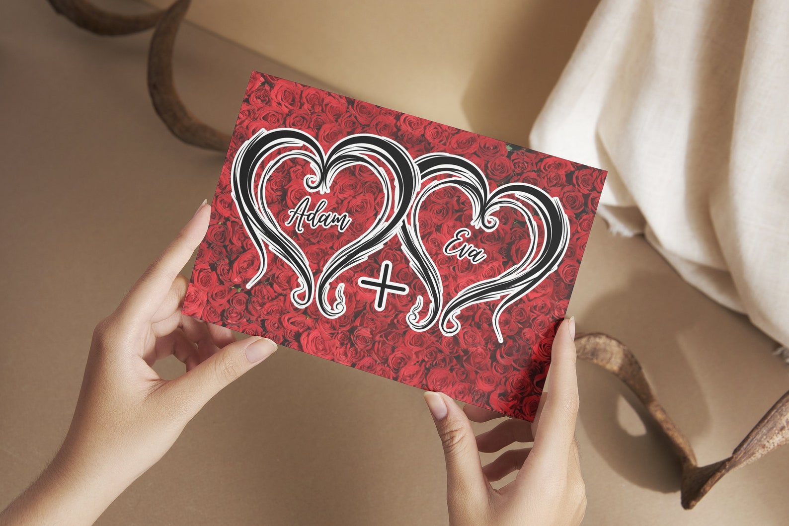 Customizable Gift Valentines Day Card Digital Art Valentines Day Card ...
