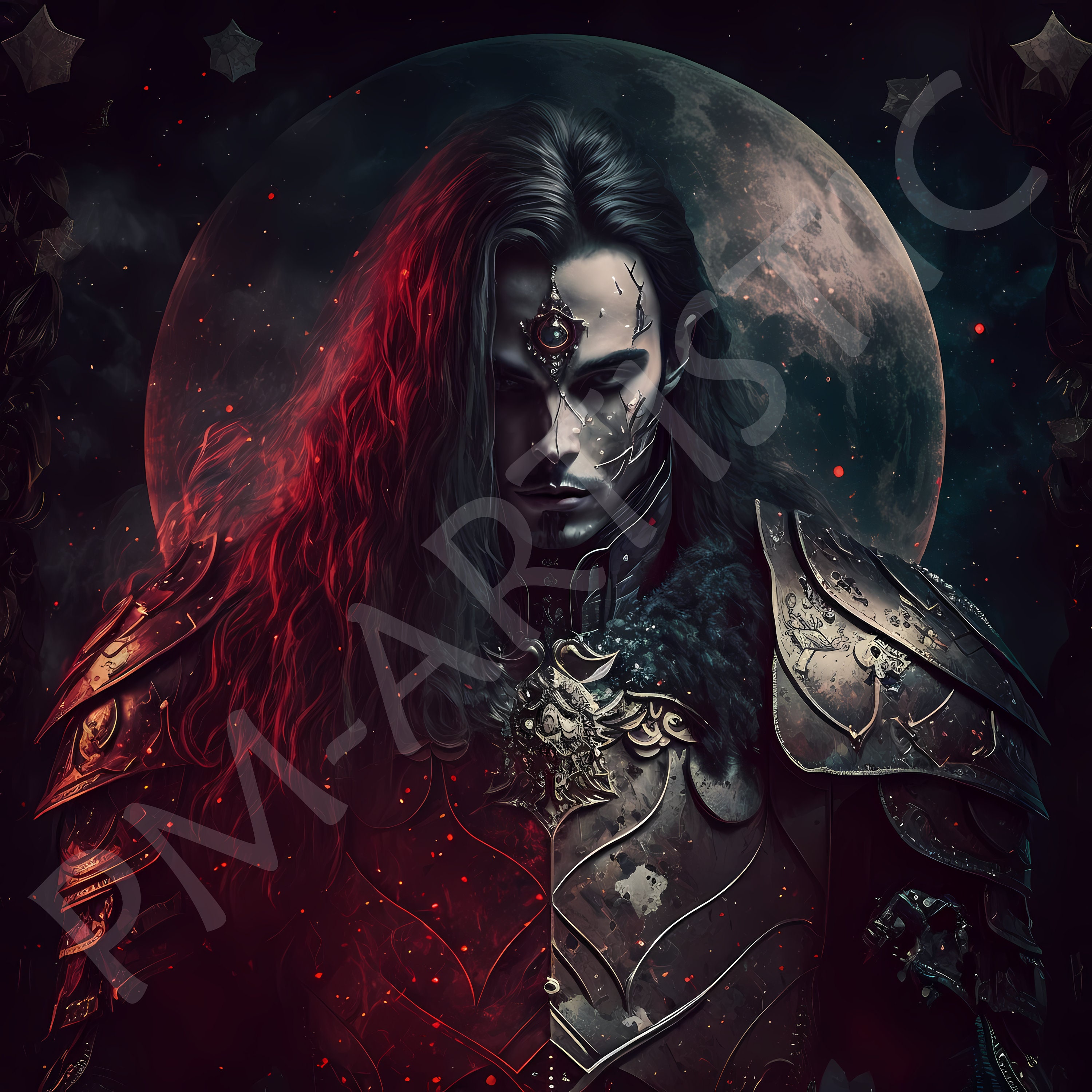 Fantasy Vampire Printable Wall Art Instant Download Print at Home ...