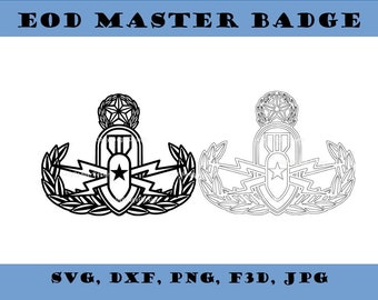 EOD Master Badge SVG. (digital File) - Etsy