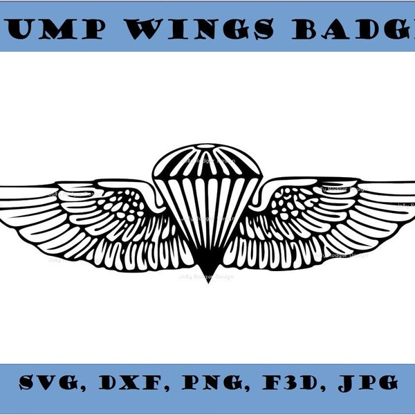 Jump Wings Svg - Etsy