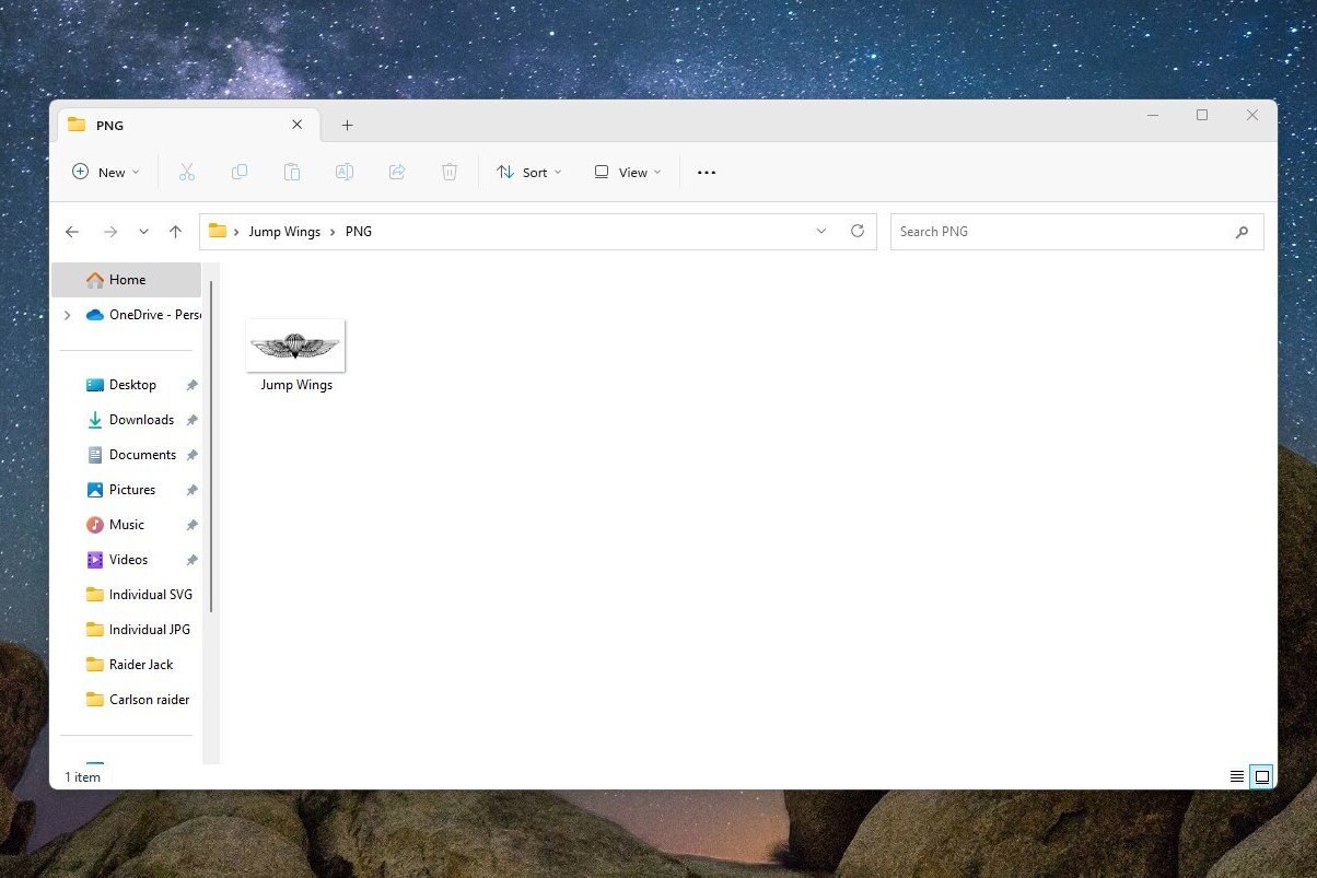 Military Free Fall Jump Wings DIGITAL FILE | Vector Svg, Dxf, Png, Jpg ...