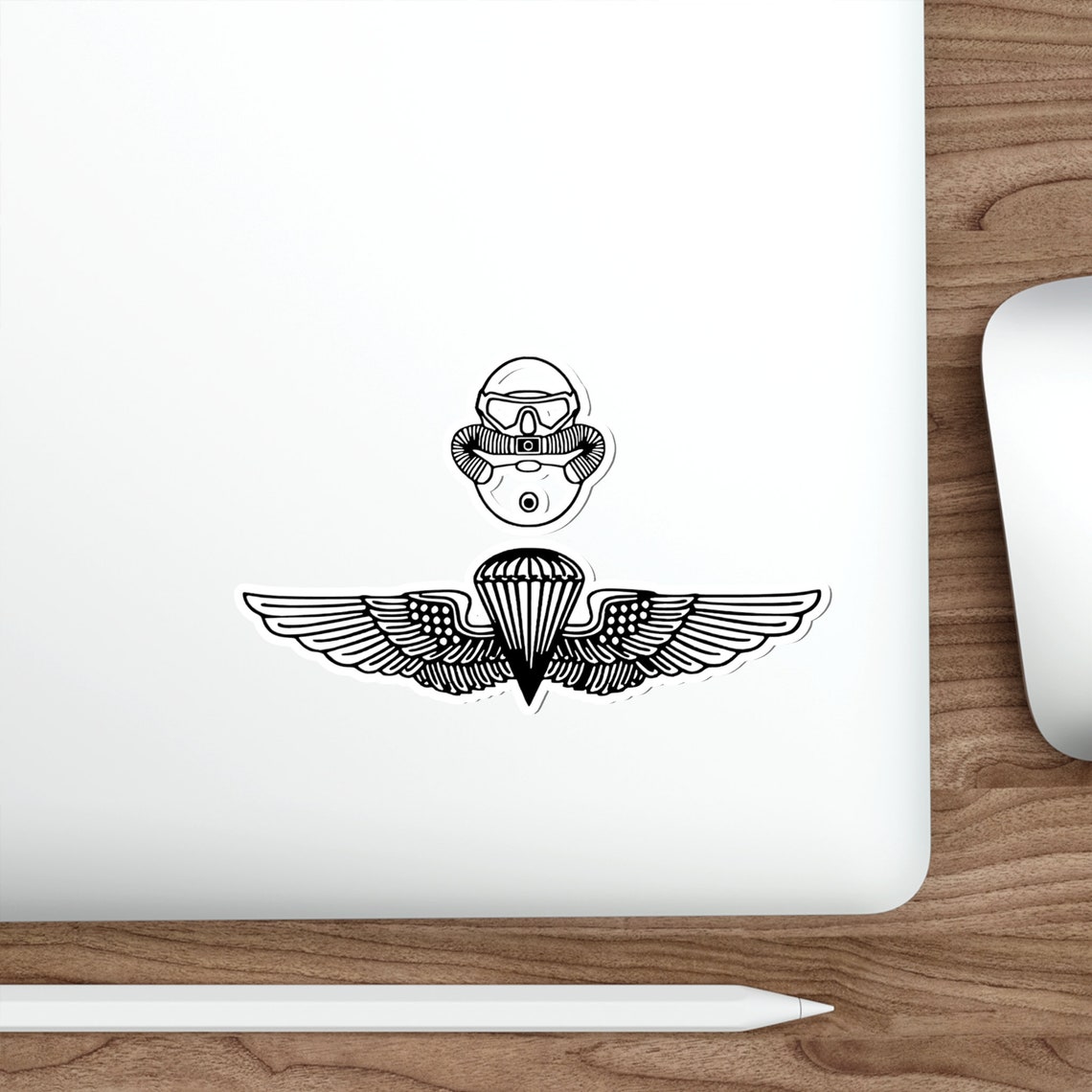 Recon Jump Wings & Dive Bubbles Die-cut Stickers | High Quality Die Cut ...