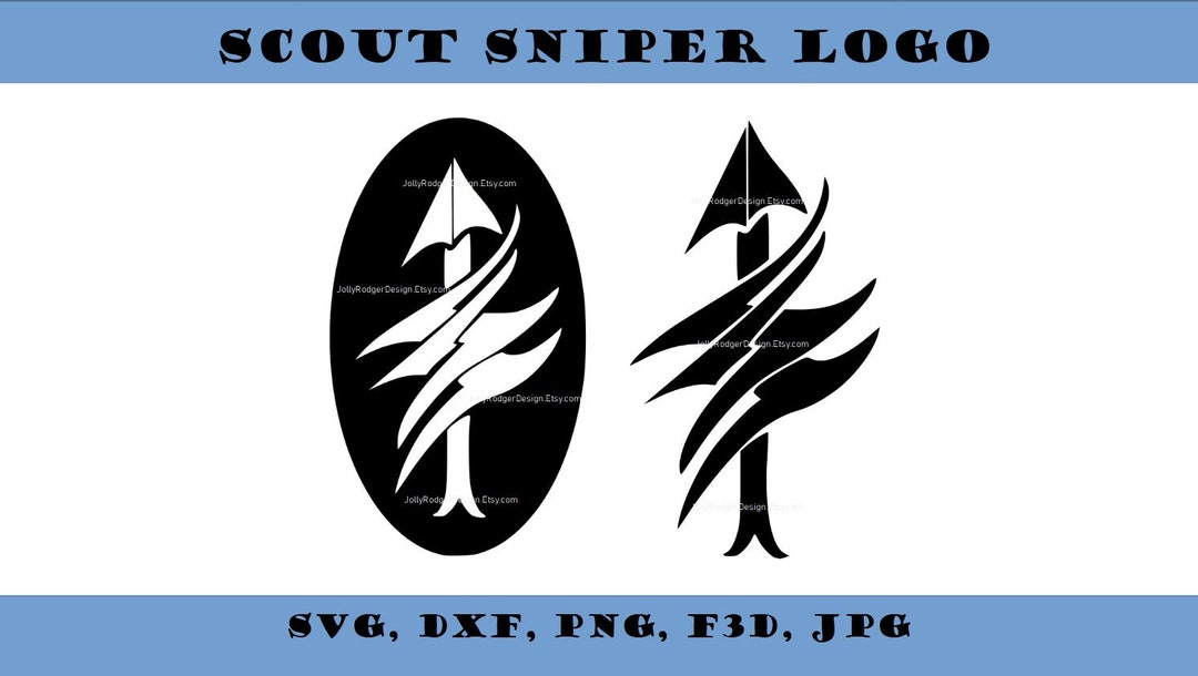 Marine Corps Scout Sniper Logo Digital Download SVG, DXF, F3D, PNG, Jpg ...