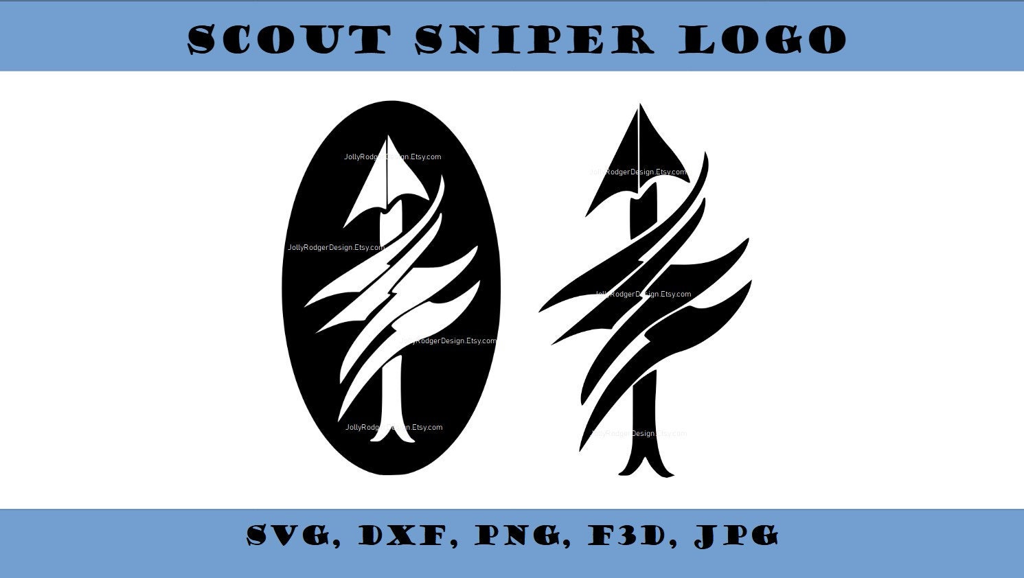 Marine Corps Scout Sniper Logo Digital Download SVG, DXF, F3D, PNG, Jpg ...