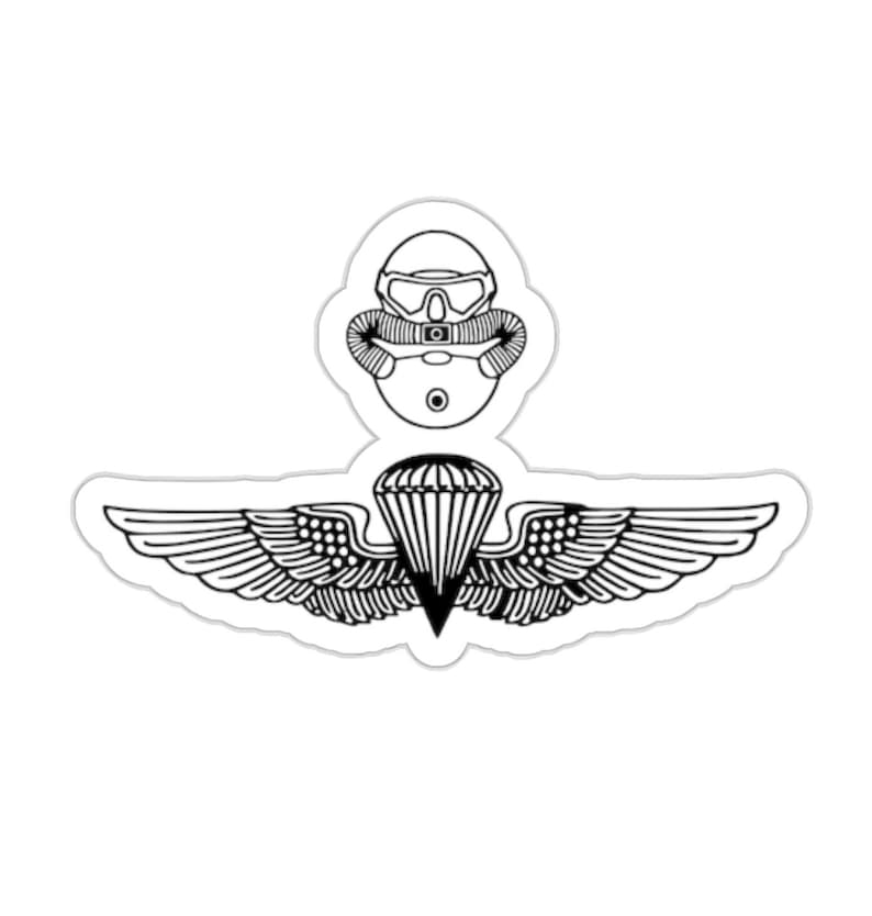 Recon Jump Wings & Dive Bubbles Die-cut Stickers | High Quality Die Cut ...