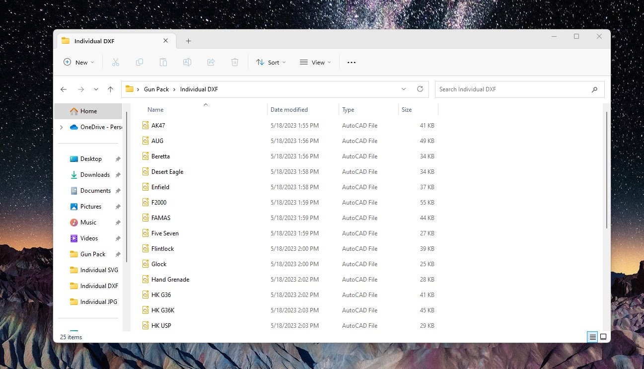 Guns and Rifles Vector Svg, Dxf, Png High Res, Jpg, Cricut & Silhouette ...