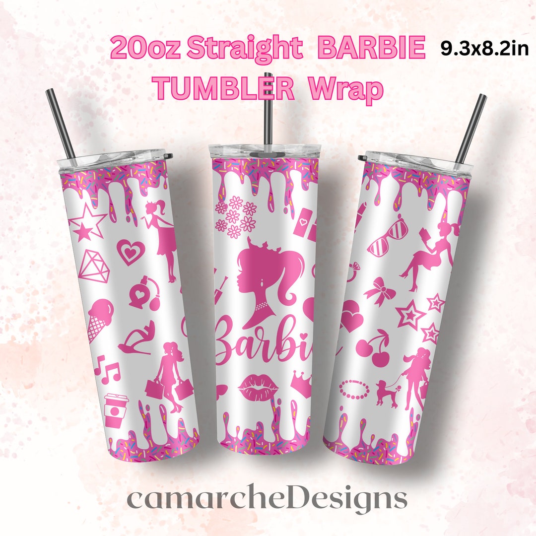 Straight 20 Oz Barbie Tumbler Wrap 20oz Barbie Tumbler Wrap - Etsy