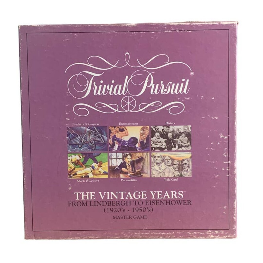 Vintage 1989 Trivial Pursuit the Vintage Years 1920s-1950s - Etsy