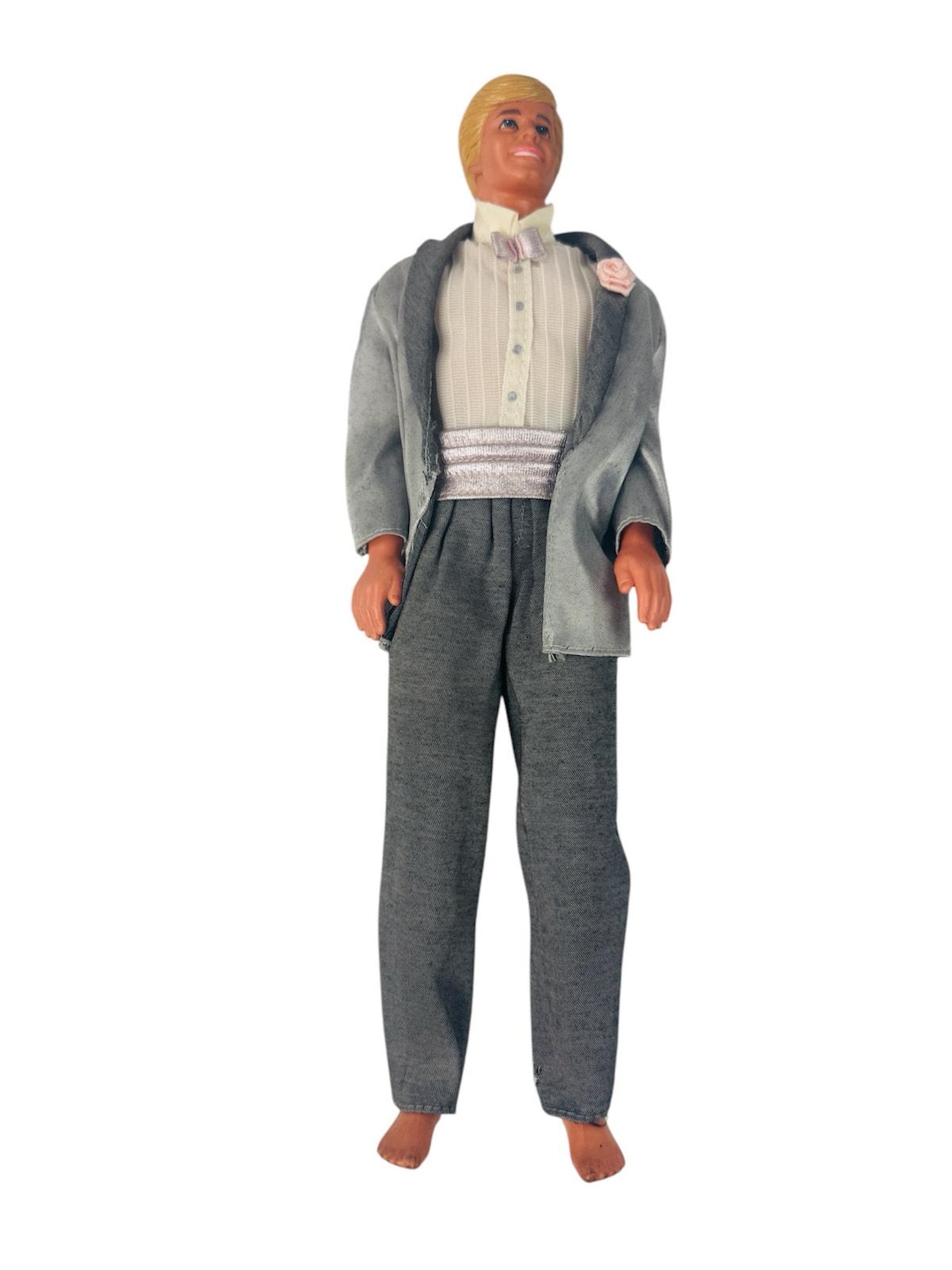 Vintage 1988 12" Superstar Ken Doll Blonde Silver and Gray Suit - Etsy