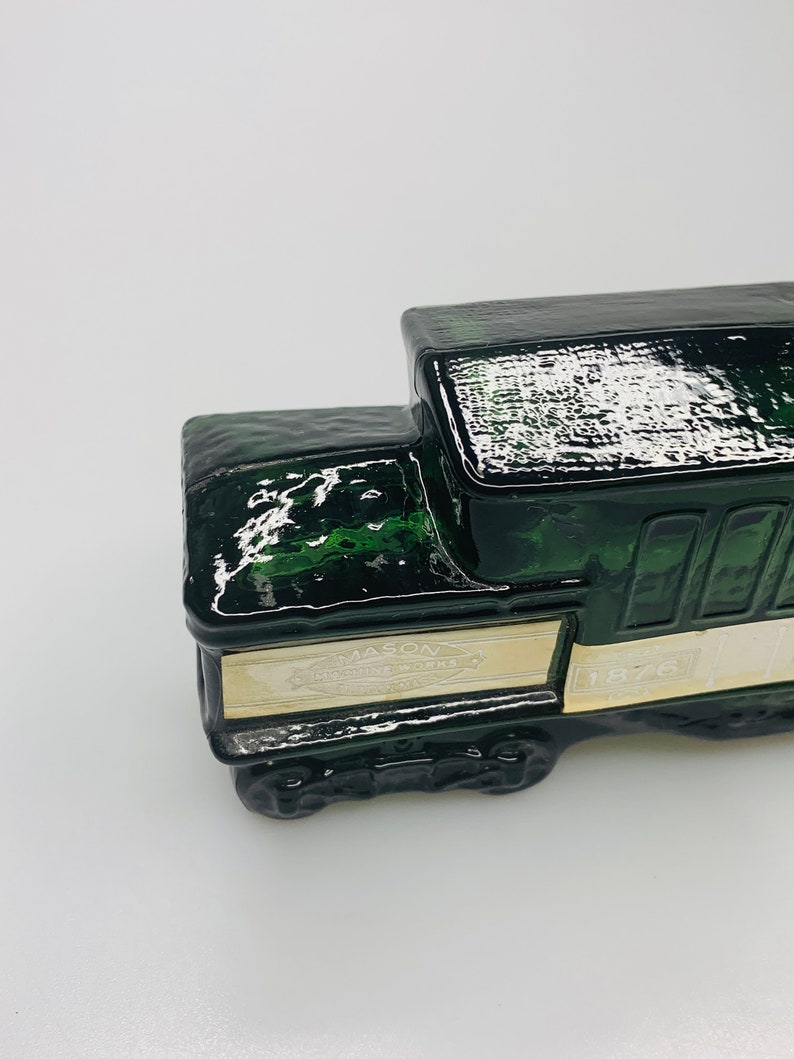 Vintage Avon Brisk Spice After Shave Green Glass Train Bottle, Bottle ...
