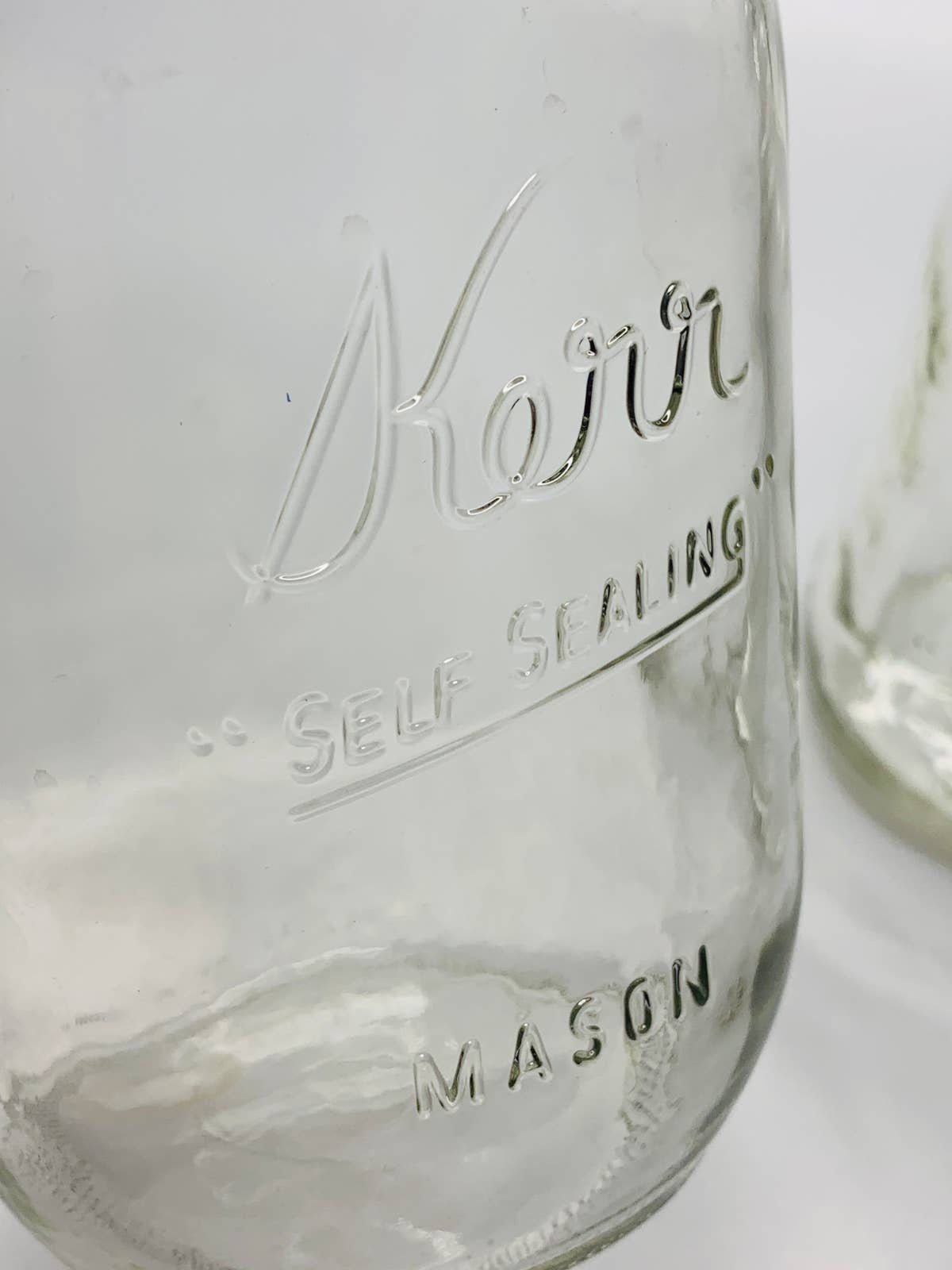 Vintage Set of Two 24 Oz Kerr Self Sealing Glass Mason Canning Jars, No ...