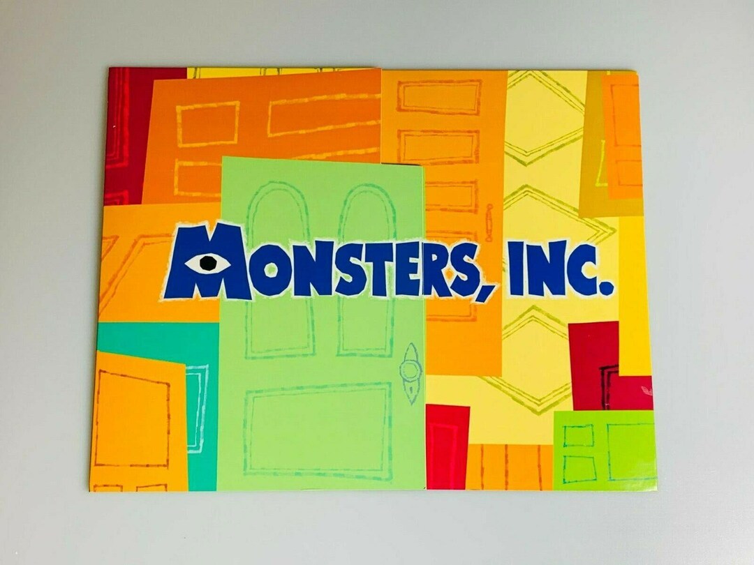 Disney Pixar Monsters Inc Lithographs - Set of 4 - Complete in Folder ...