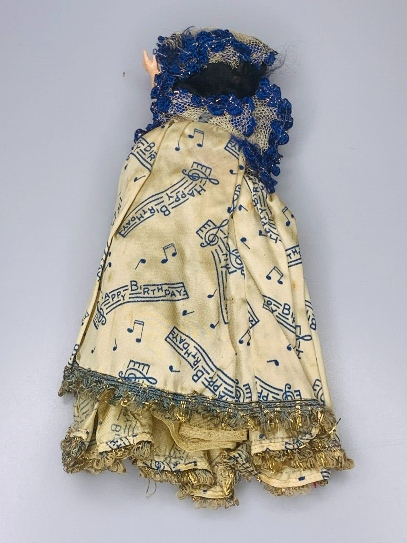 Vintage 1950's A&H Happy Birthday Marcie Doll Blue Print Dress - Etsy