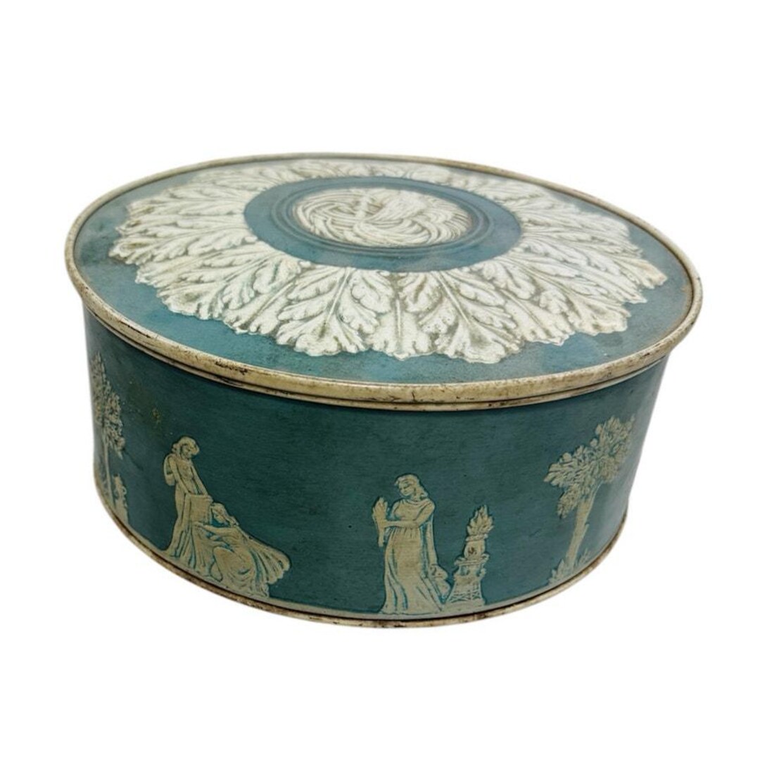 Vintage Paradise Fruit Cake Tin Ward Baking Company New York Grecian ...