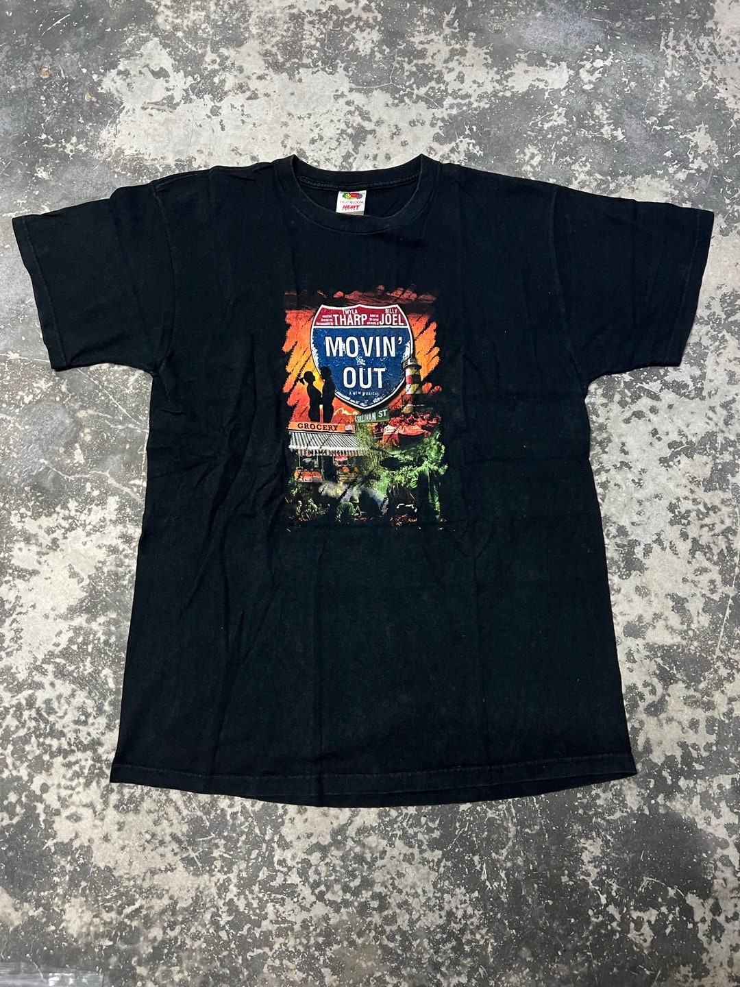 Vintage Billy Joel Movin Out Musical Theatre T Shirt Tee Made USA ...