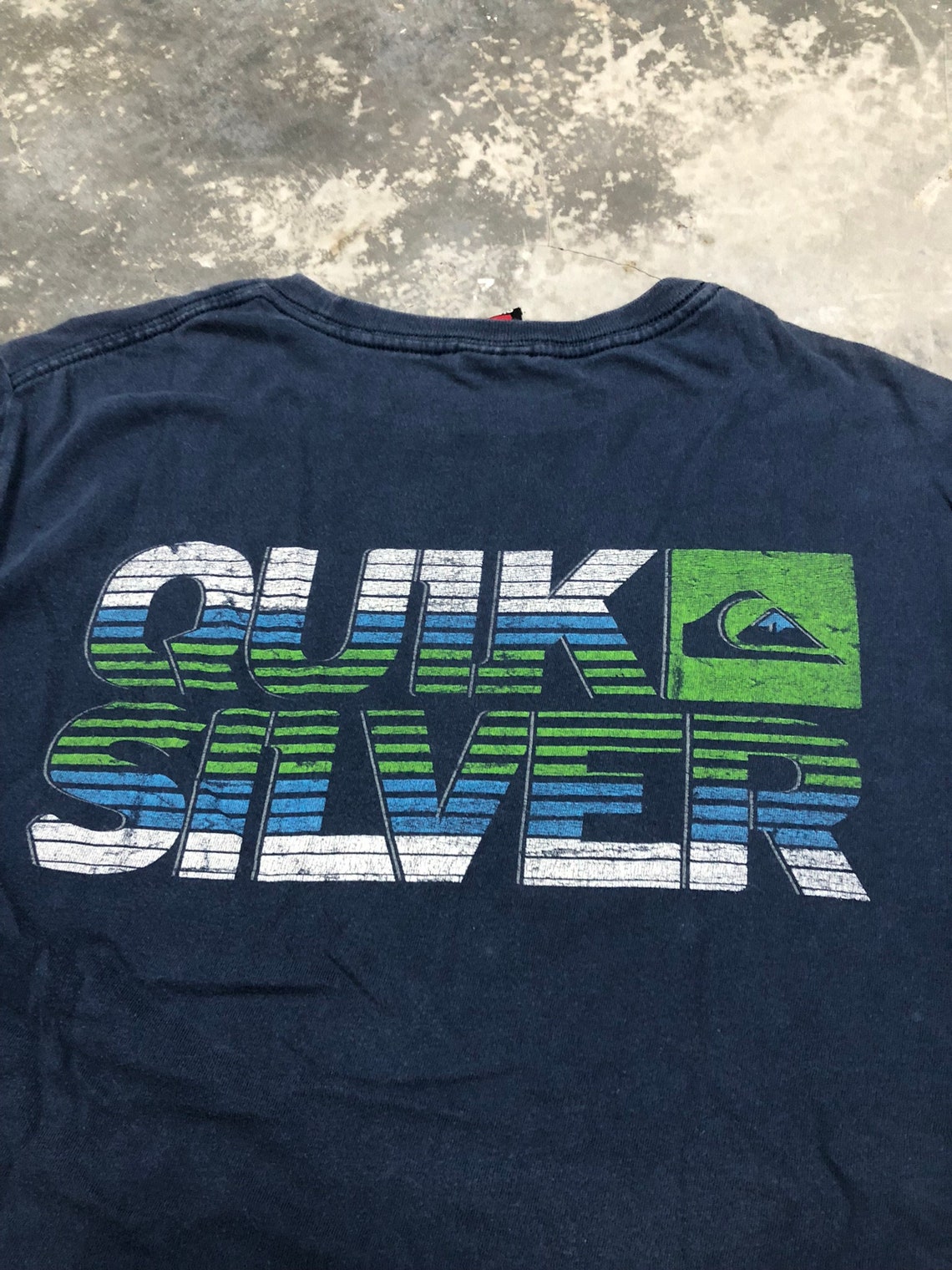Vintage Quicksilver Logo With Back Print Surfing Tshirt - Etsy