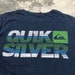 Vintage Quicksilver Logo With Back Print Surfing Tshirt - Etsy