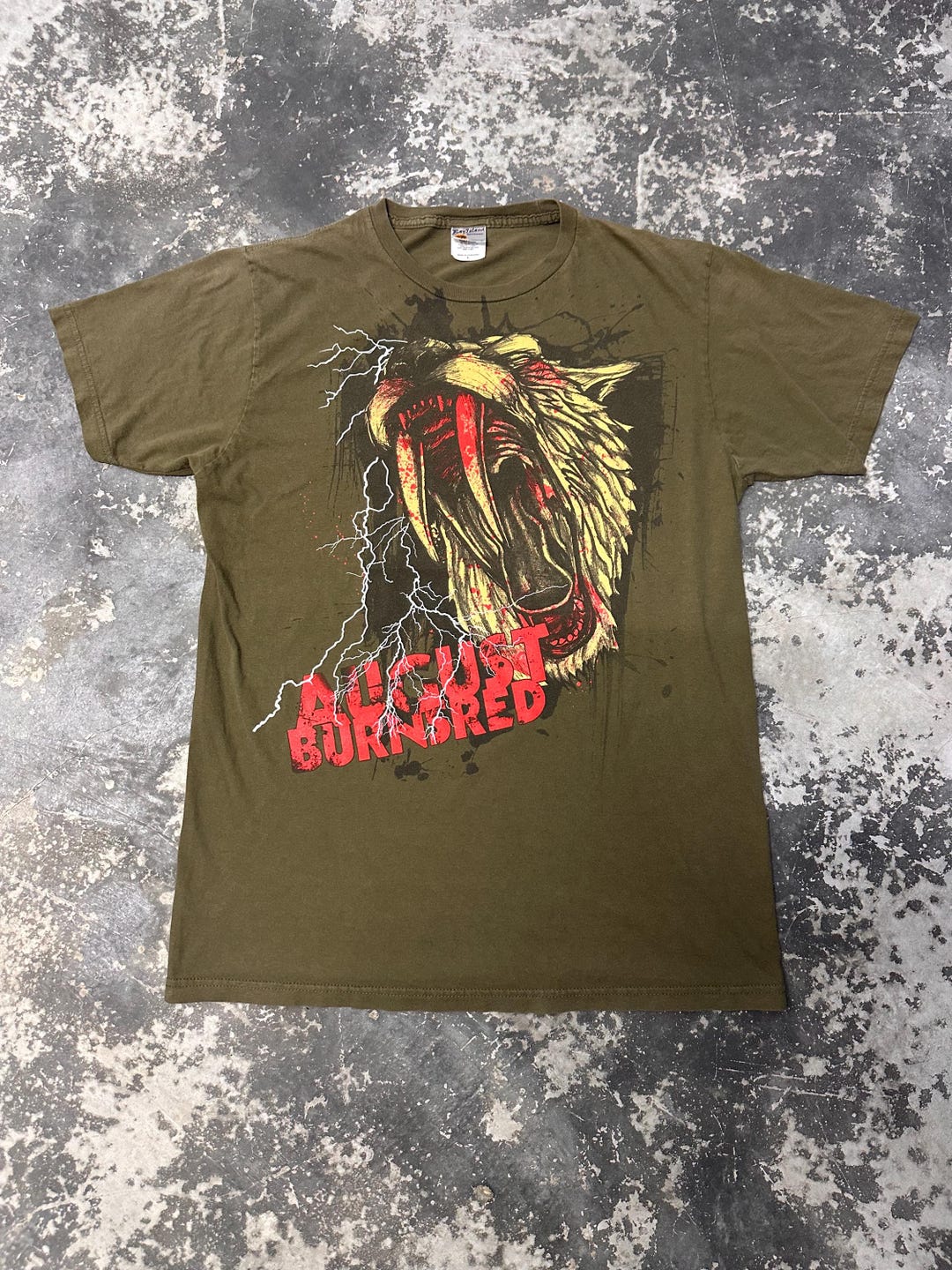 Vintage August Burns Red Tiger Band T-shirt Metalcore Band T-shirt ...