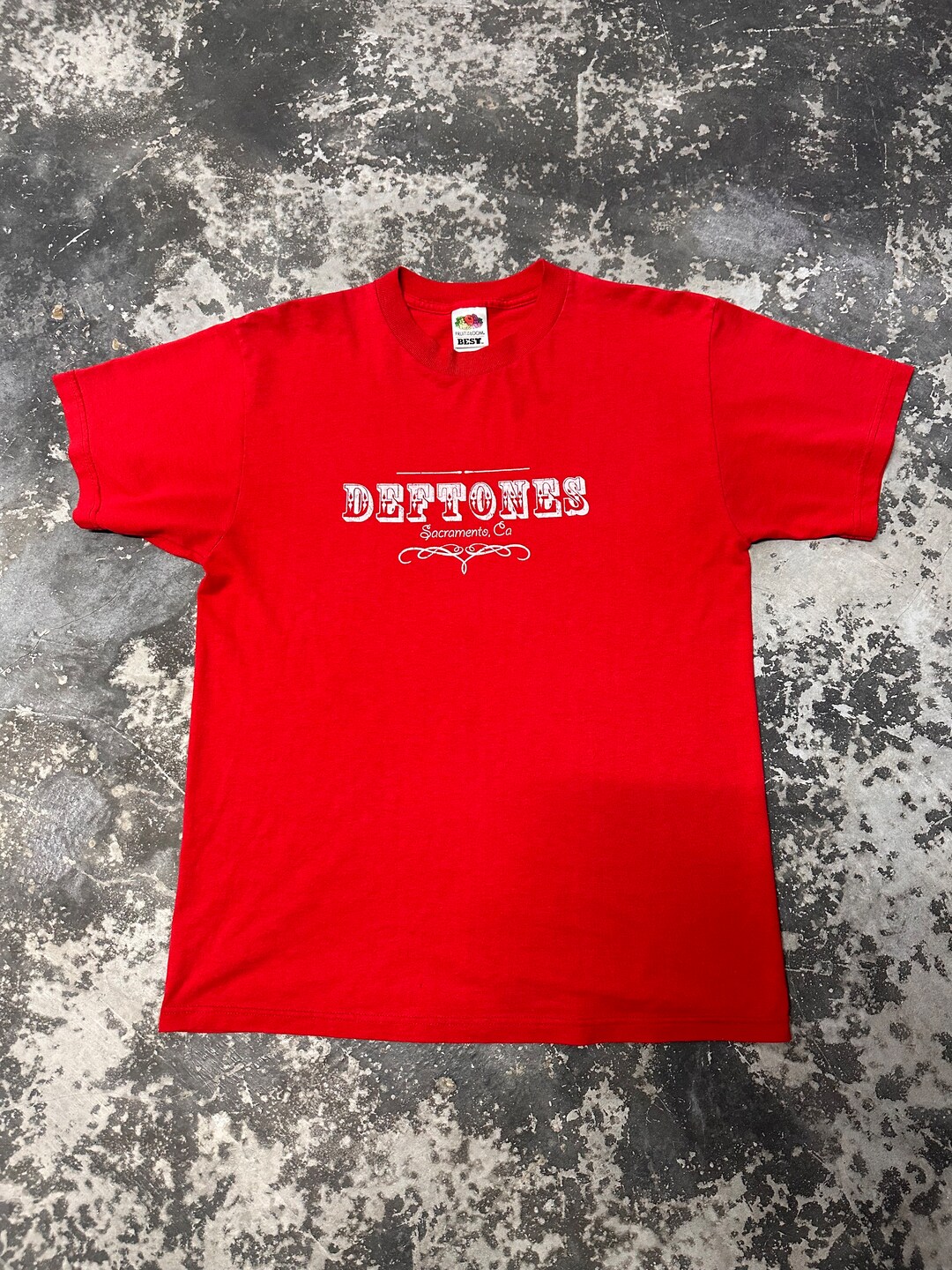 Vintage 90s Deftones American Alternative Metal Band Sacramento Red ...