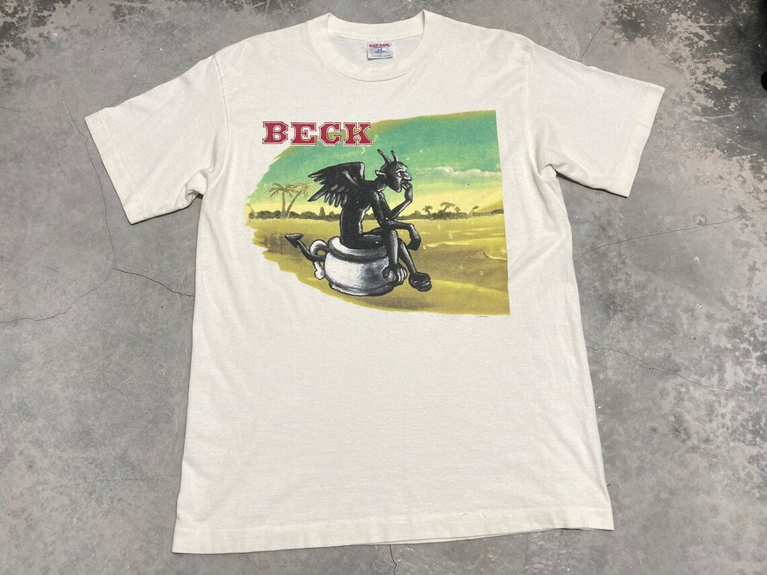 Vintage 1996 Beck Devils Haircut Tshirt Large 90s Beck Odelay Album ...