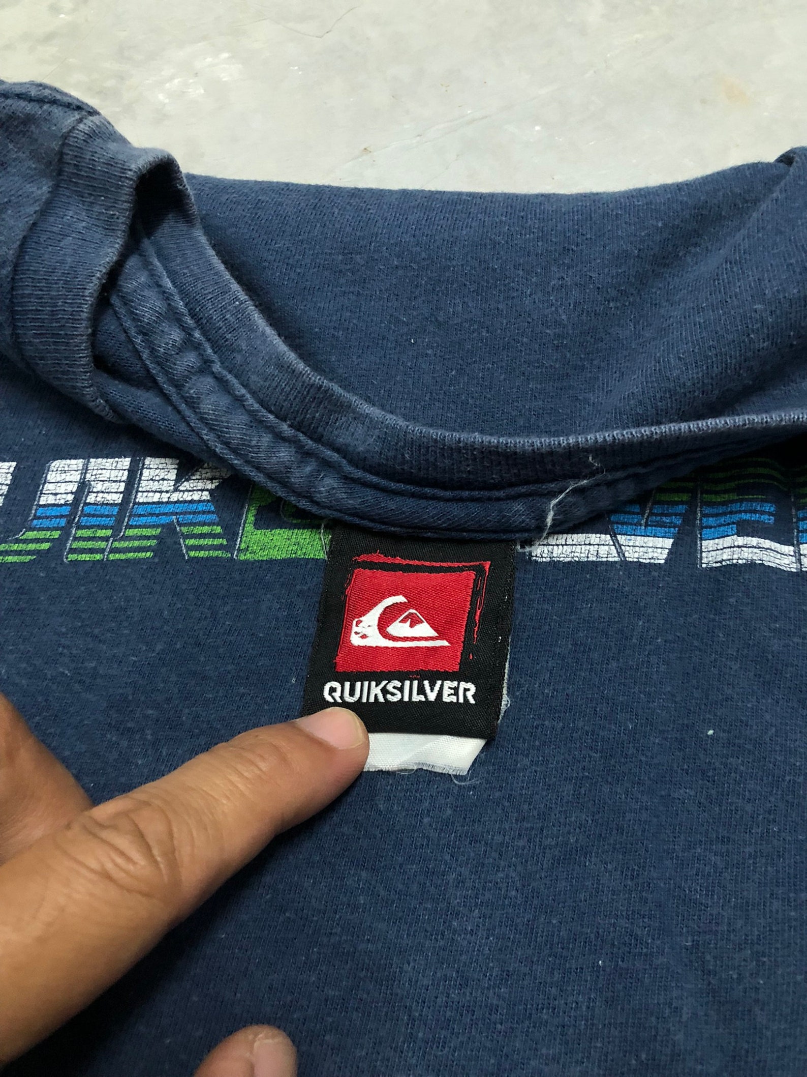 Vintage Quicksilver Logo With Back Print Surfing Tshirt - Etsy