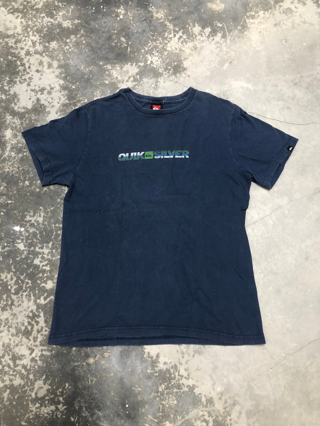 Vintage Quicksilver Logo With Back Print Surfing Tshirt - Etsy