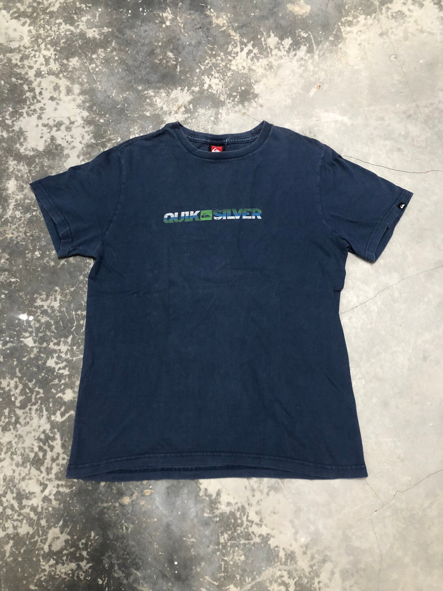 Vintage Quicksilver Logo With Back Print Surfing Tshirt - Etsy