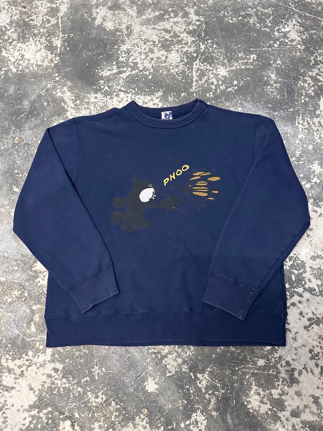 Vintage 90s Felix the Cat Gray Sweatshirts Felix the Cat Cartoon ...