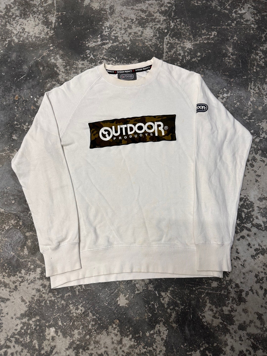 Vintage 90s Outdoor Products Camo Sweatshirt Large Outdoor Products Big ...