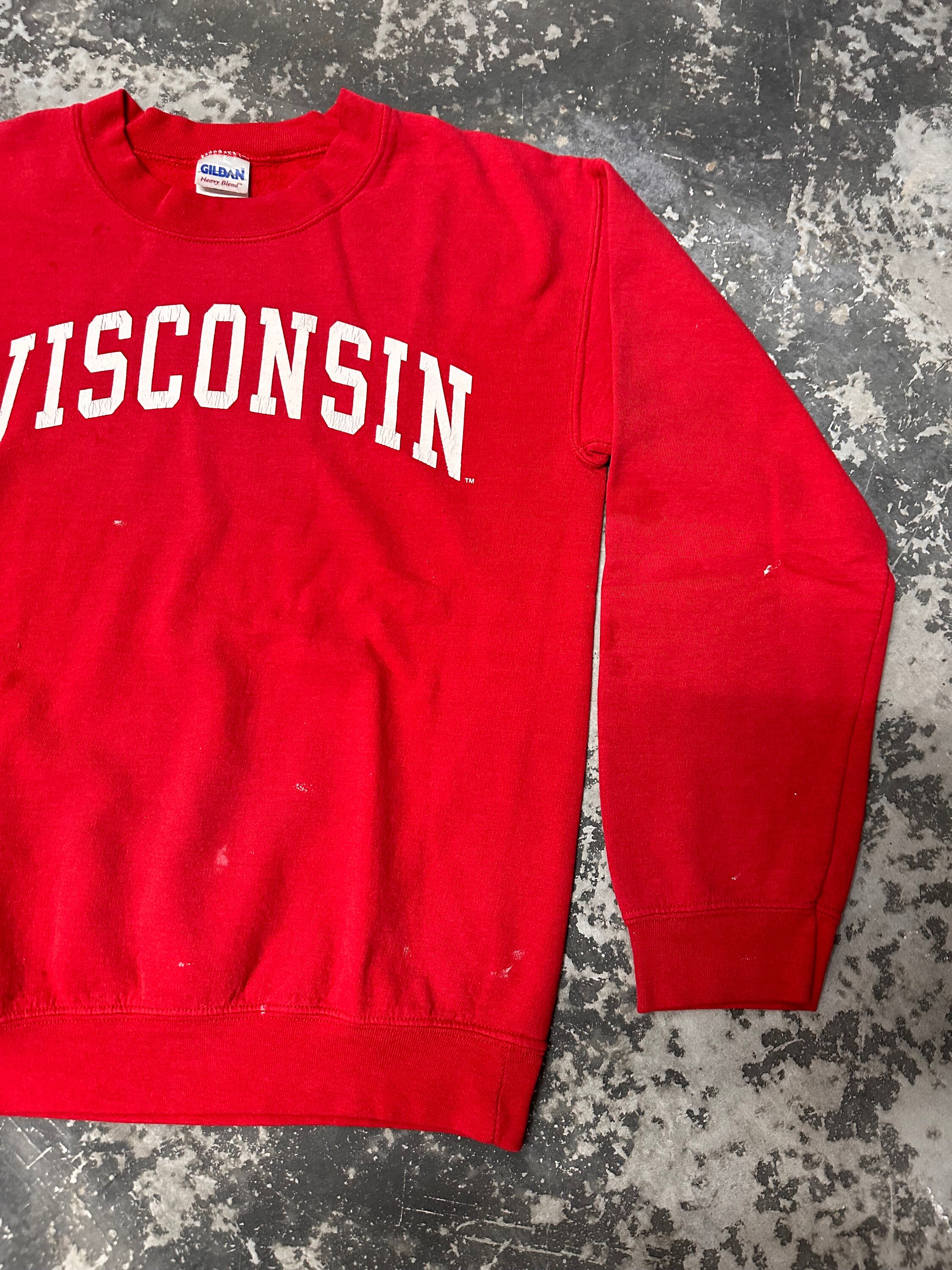 Vintage University of Wisconsin Sweatshirt Wisconsin Crewneck Wisconsin ...