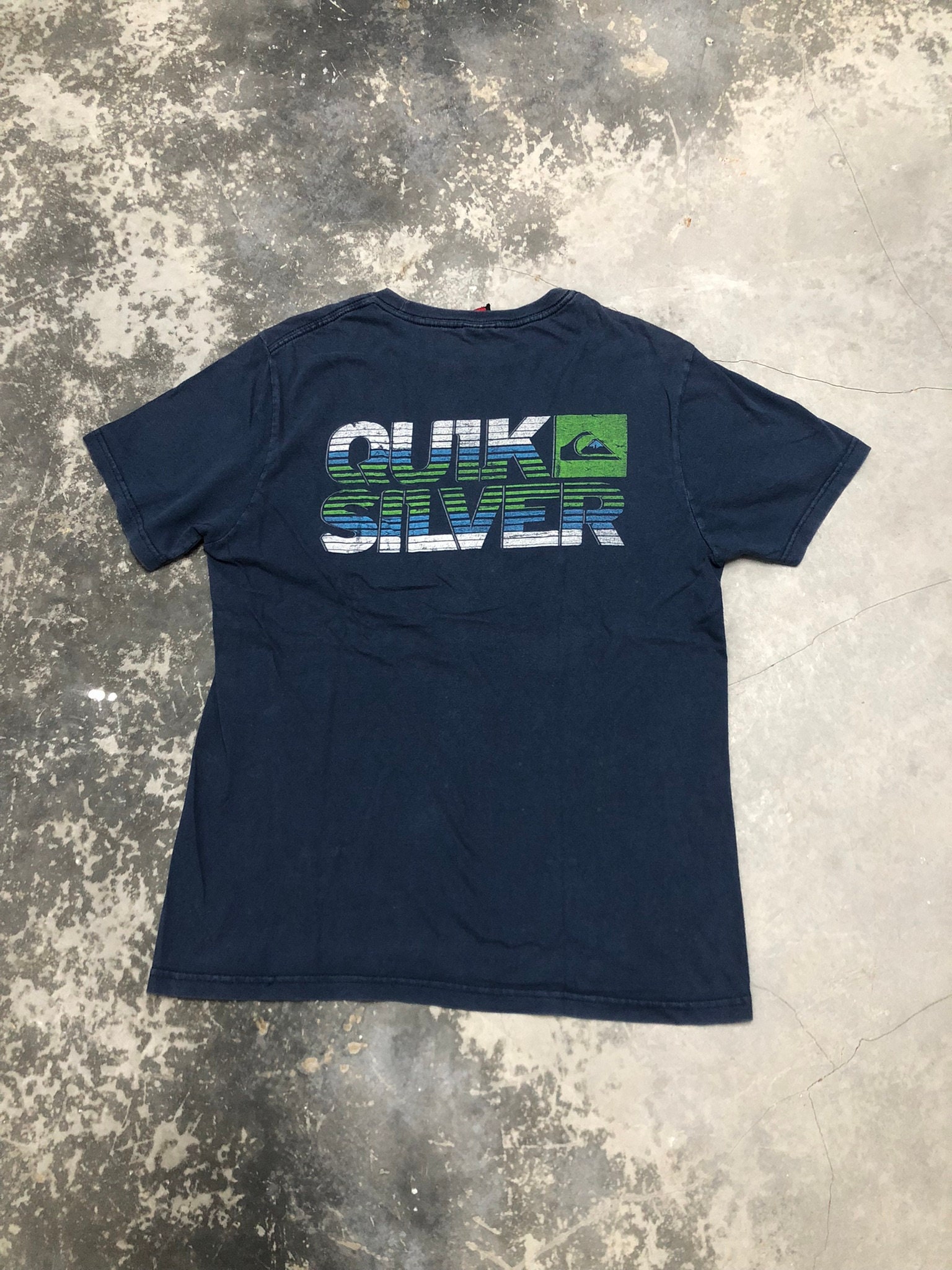 Vintage Quicksilver Logo With Back Print Surfing Tshirt - Etsy