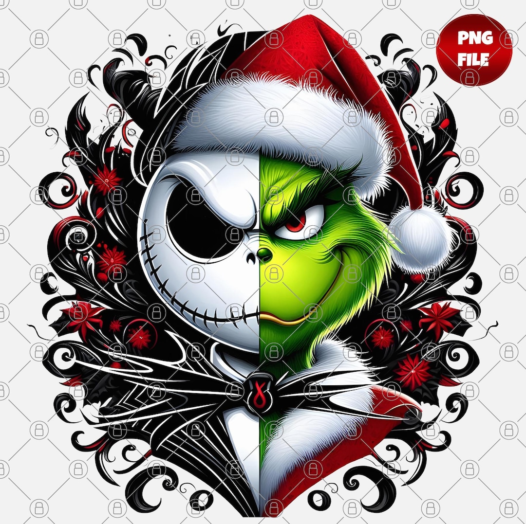 Christmas Nightmare, Mean Green Christmas Png, Christmas Jack, Digital ...