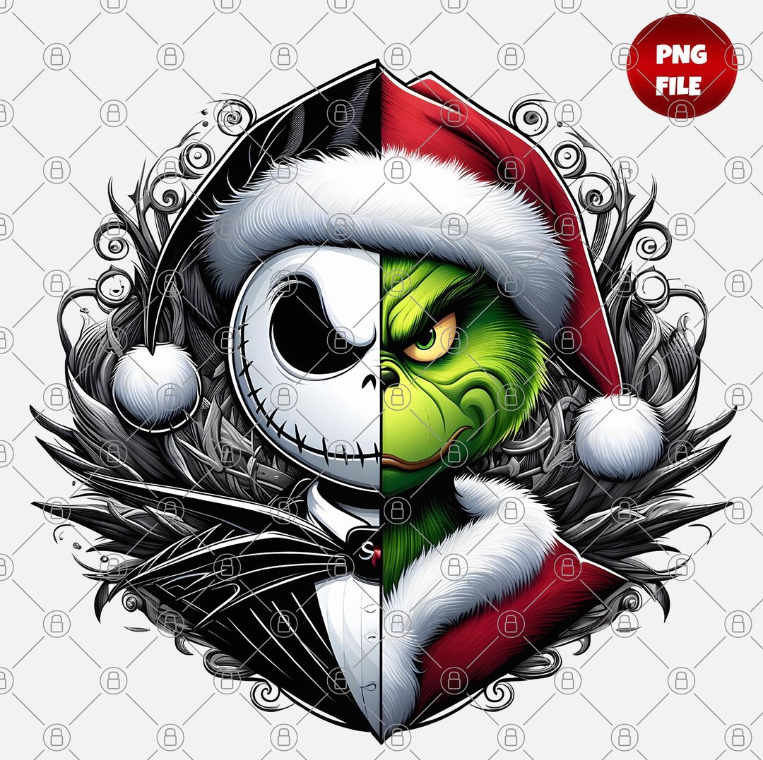 Christmas Nightmare, Mean Green Christmas Png, Christmas Jack, Digital ...